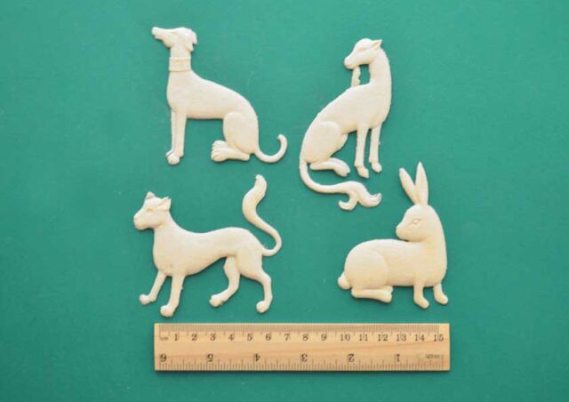Medieval Animals Mouldings Set of 4 | Beautiful Onlays